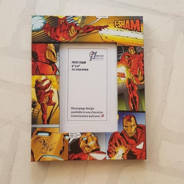 Iron Man Picture Frame - Etsy