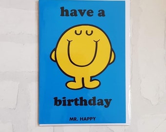 Mr Men Birthday Card - Etsy UK