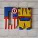 Superhero Letters Personalised Hand Painted Papier Mache Name Initials ...