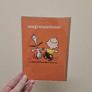 Congratulations Snoopy Card - Snoopy Card - Card for Graduation - Card ...