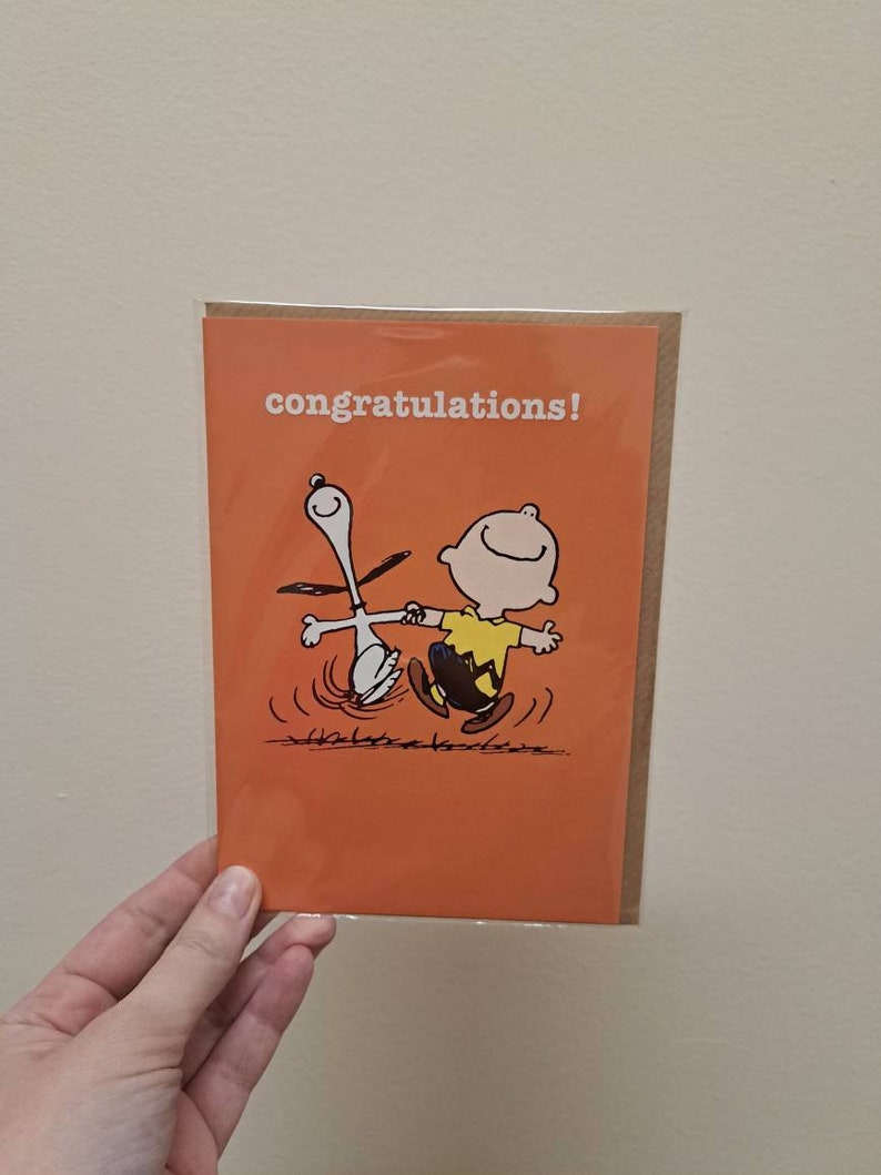 Congratulations Snoopy Card Snoopy Card Card for - Etsy