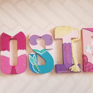 Princess Letters - Personalized Hand Painted Papier Mache Letters ...