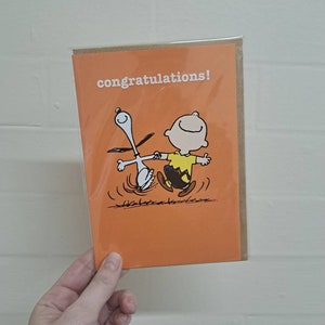 Congratulations Snoopy Card Snoopy Card Card for Graduation Card for ...
