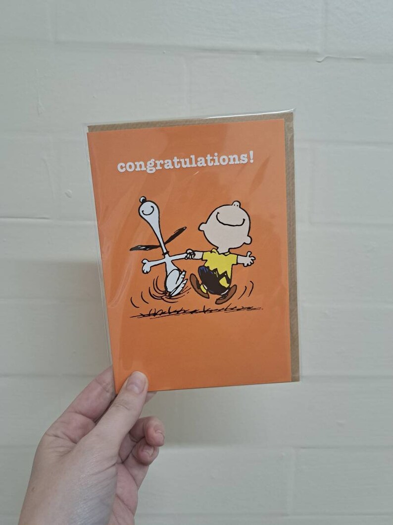 Congratulations Snoopy Card Snoopy Card Card for - Etsy