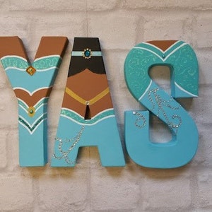 Princess Letters - Personalized Hand Painted Papier Mache Letters ...