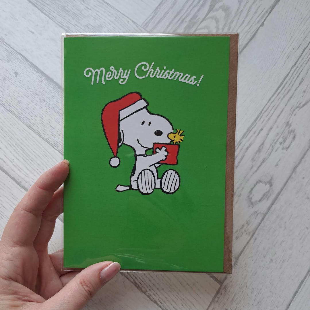 Snoopy Christmas Card Snoopy & Woodstock Snoopy Card Snoopy Christmas ...
