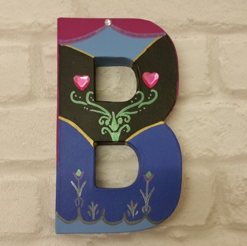 Princess Letters Personalized Hand Painted Papier Mache | Etsy