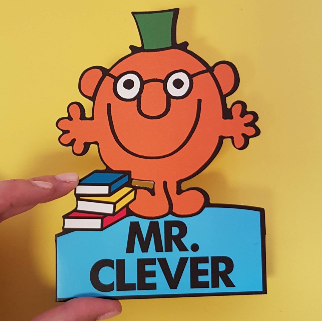 Mr. Clever Graduation Card - Mr. Men Fan Card - Etsy
