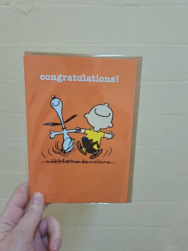 Congratulations Snoopy Card Snoopy Card Card for - Etsy