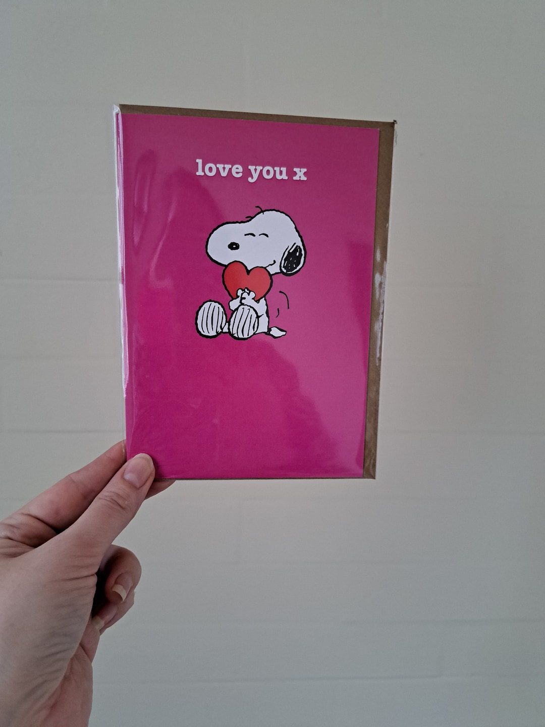 Snoopy Valentine's Card - Snoopy Card - Card for Her - Card for Him ...