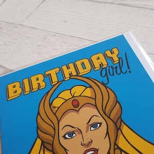 Birthday Girl Card - She-ra Card - Comic Book Card - She-ra Power ...