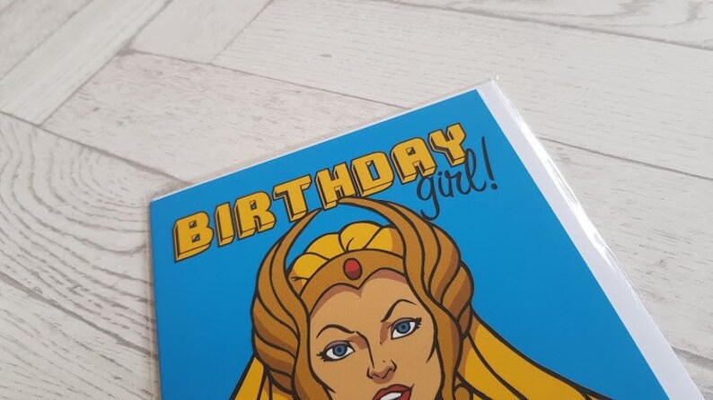 She-ra Birthday Card - Comic Book Power Card for Her - Etsy UK