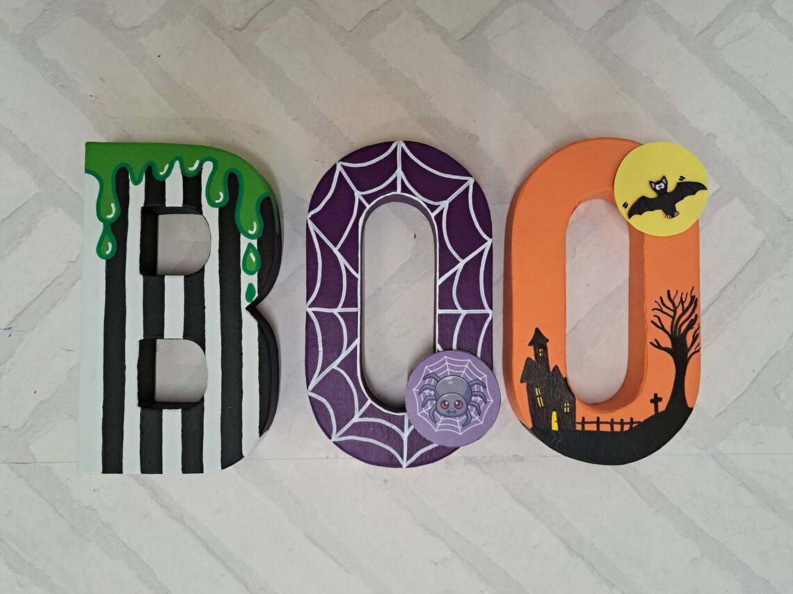 Halloween BOO - Halloween Decor - Spooky BOO - Etsy