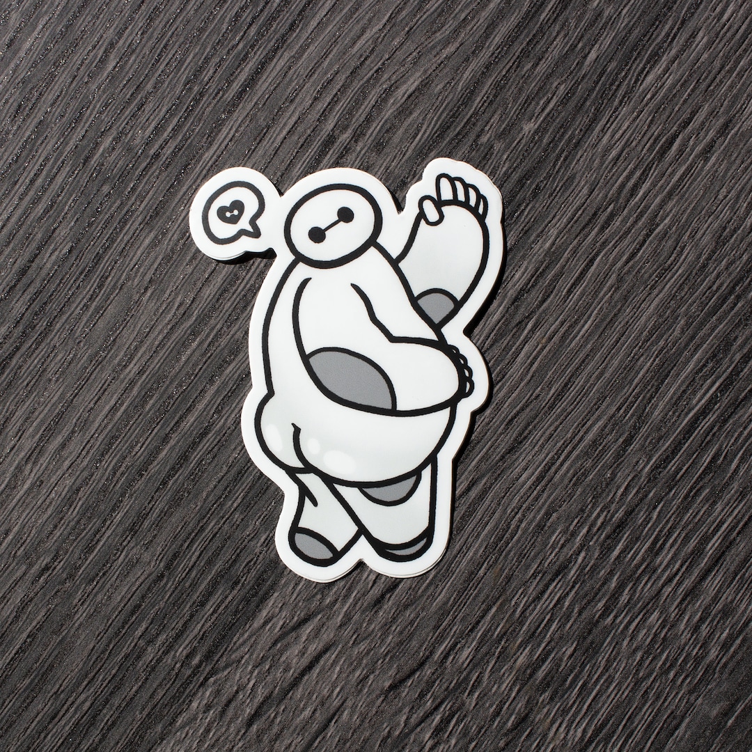 Disney Big Hero 6 Booty Baymax Waterproof Vinyl Die Cut Sticker - Etsy
