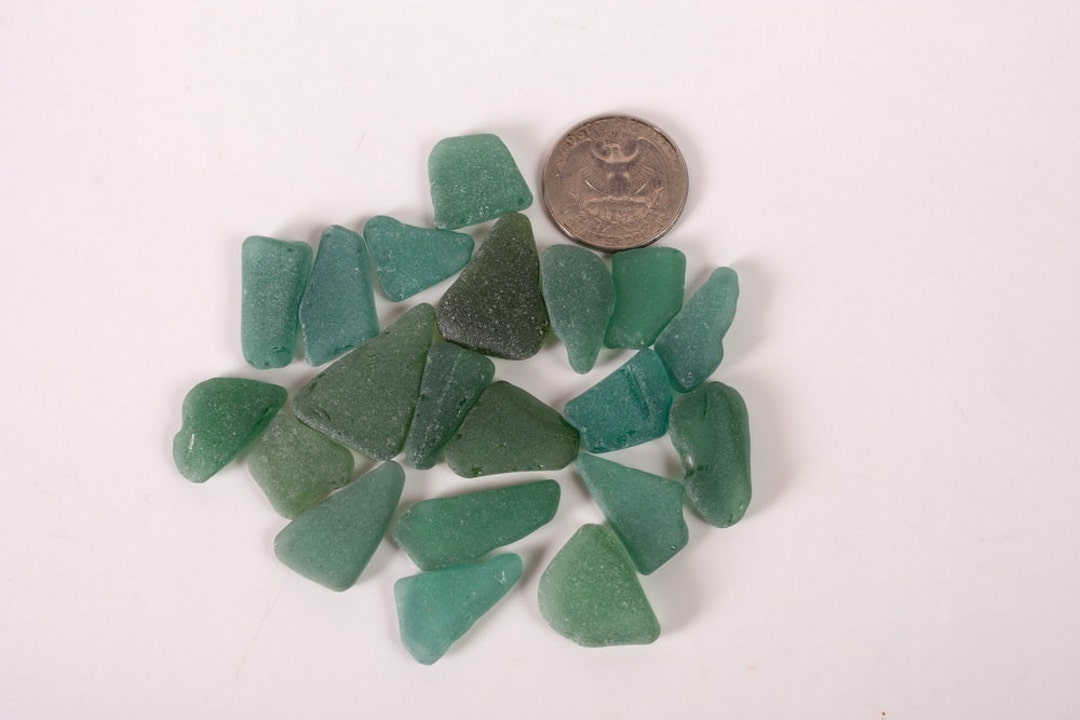 Genuine Sea Glass, 20 Teal Sea Glass, Teal Glass, Glass Decor, Aquarium ...