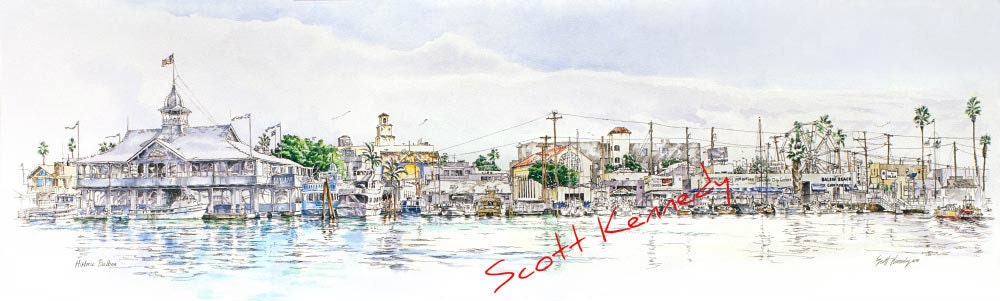 Historic Balboa - Balboa Pavillion- Fun Zone/giclee Print Newport Beach ...
