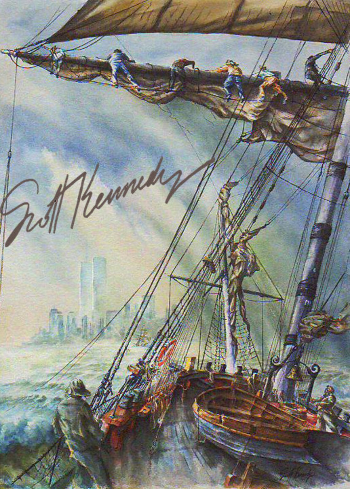 Tempest - Classic Tall Ship/ Water Color /giclee Print - Etsy