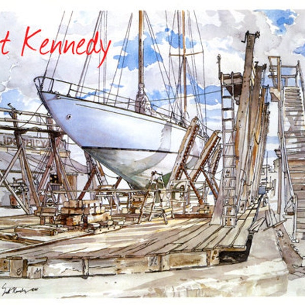 Topsail Ketch Argus /oil Painting/ Giclee Print - Etsy