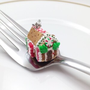 Gingerbread House Charm Gingerbread Peppermint Christmas - Etsy