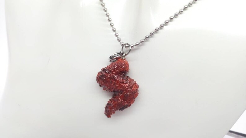 Buffalo Wing Charm Chicken Leg Charm Polymer Clay Food | Etsy