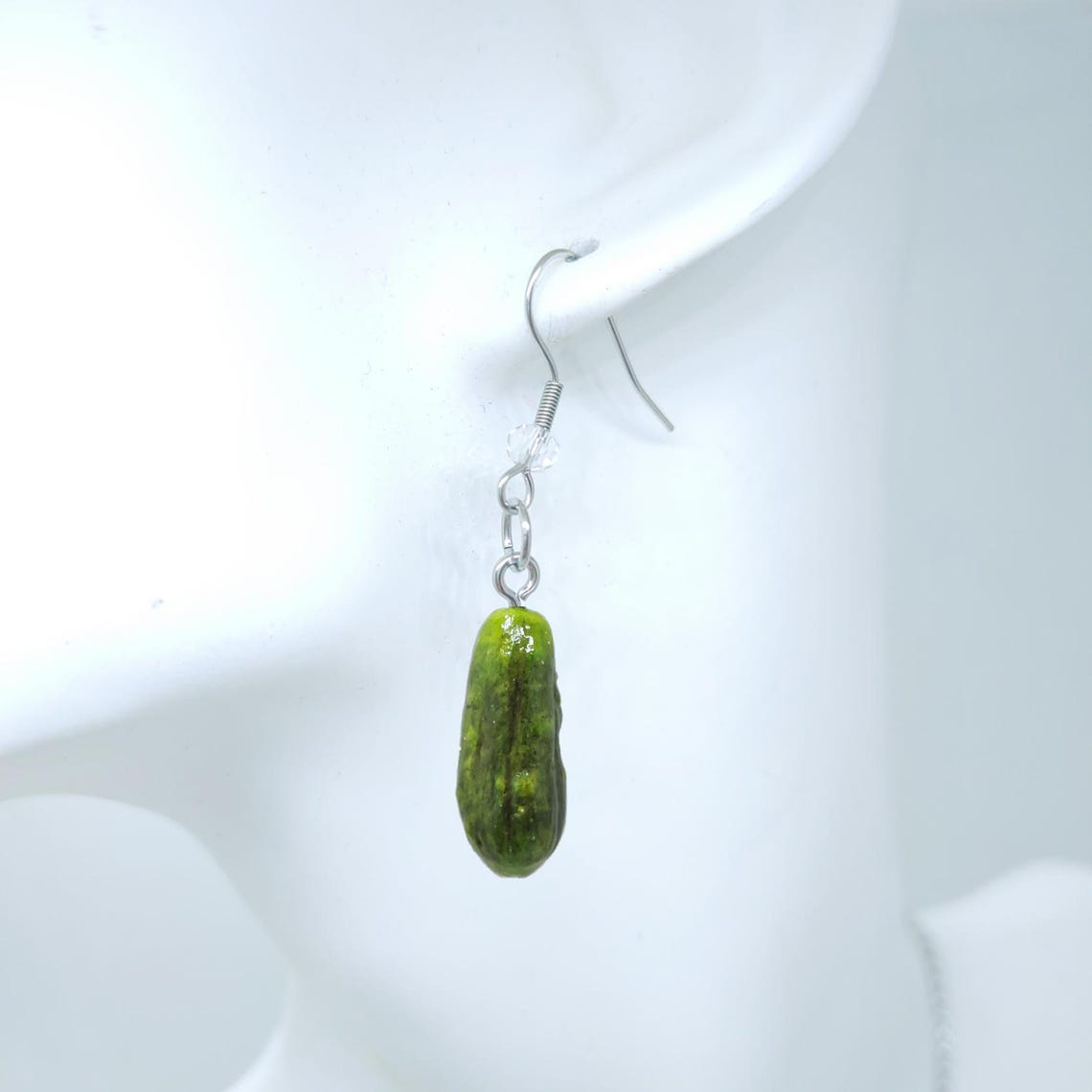 Handmade Polymer Clay Pickle Charm, Miniature Food Jewelry - Etsy