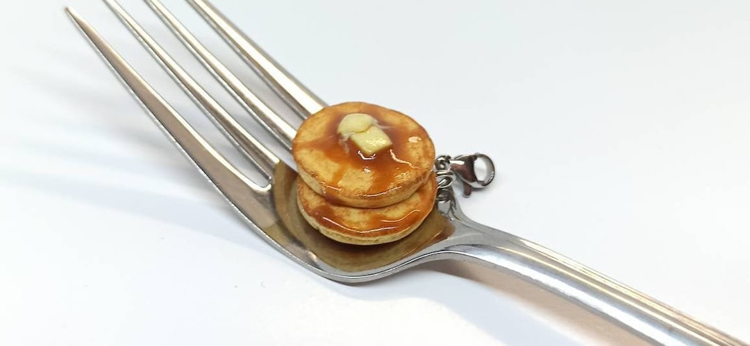 Pancake Charm, Made-to-order, Pancake Jewelry, Miniature Food Jewelry ...