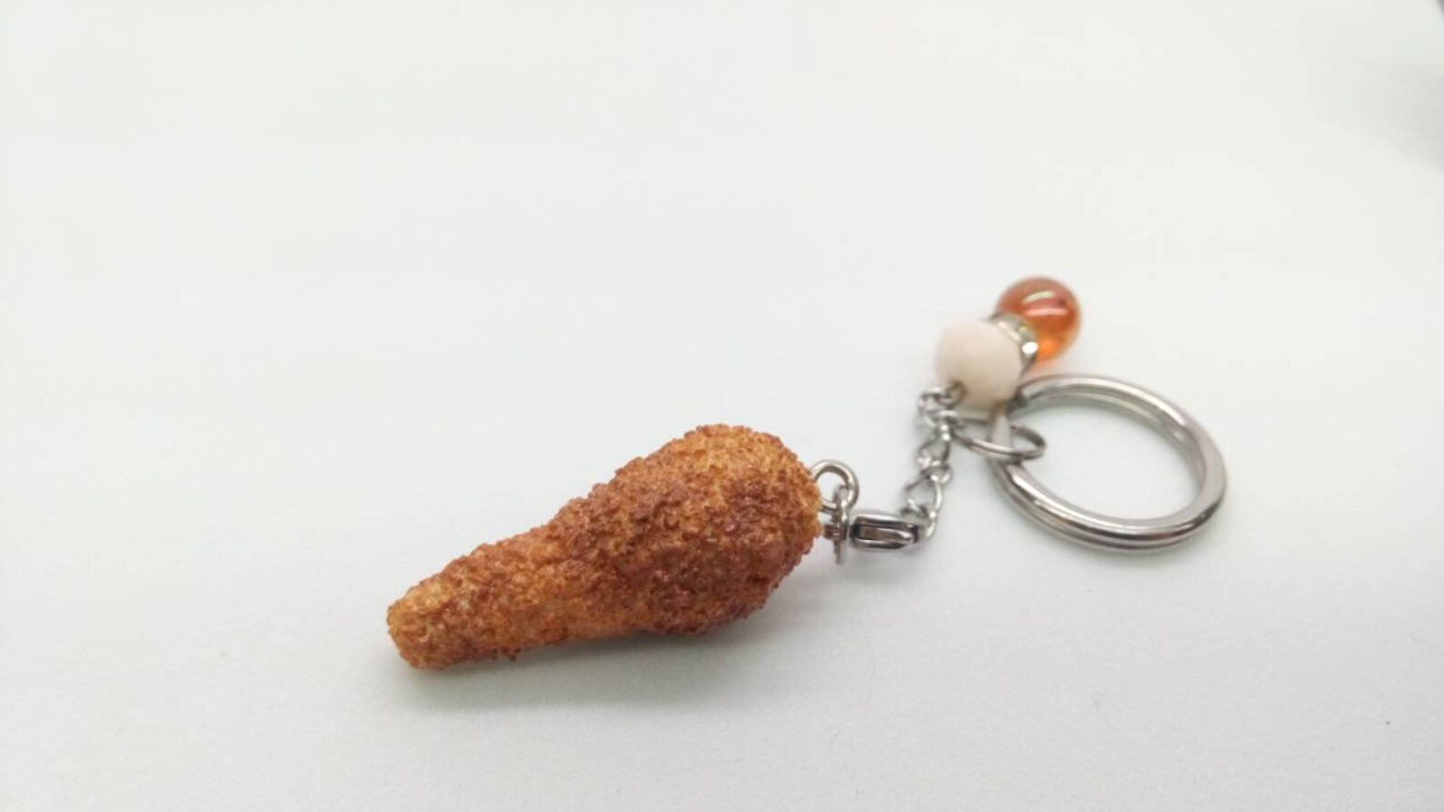 Fried Chicken Charm Chicken Leg Charm Polymer Clay Food - Etsy