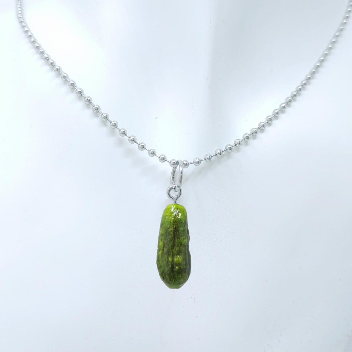 Handmade Polymer Clay Pickle Charm, Miniature Food Jewelry - Etsy