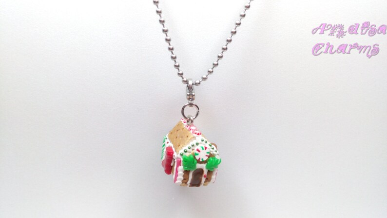 Gingerbread House Charm Gingerbread Peppermint Christmas | Etsy