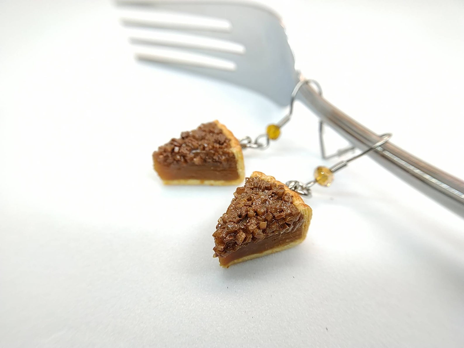 Pecan Pie Charm, Food Charms, Dessert Jewelry, Food Necklace, Fall ...