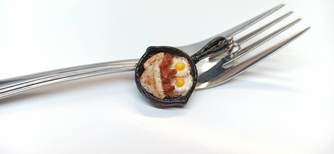 Breakfast Skillet Charm, Eggs and Bacon Charm, American Breakfast Charm ...