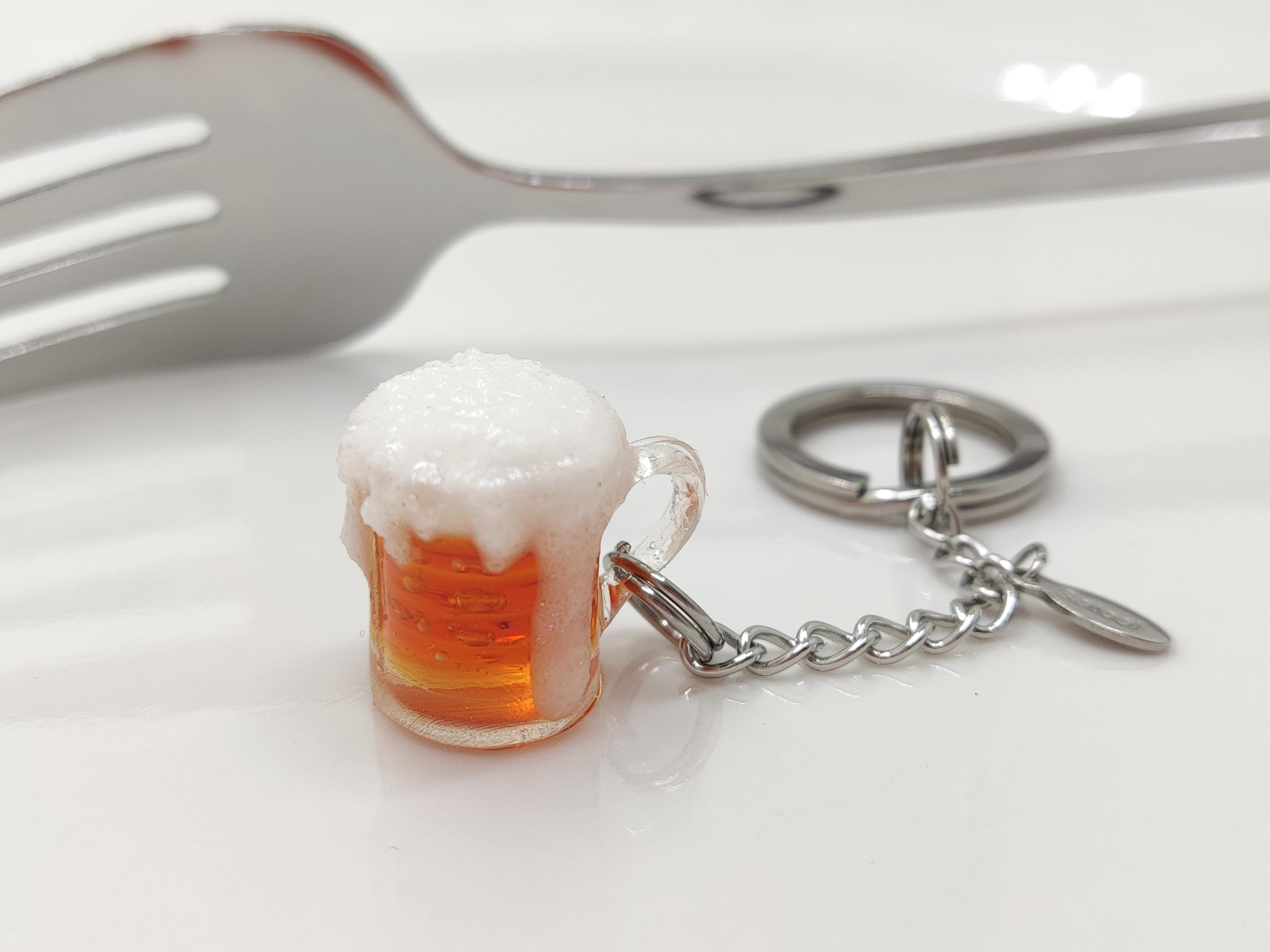 Foamy Beer Jar Charm, Foamy Beer Jar Necklace, Food Charms, Food ...