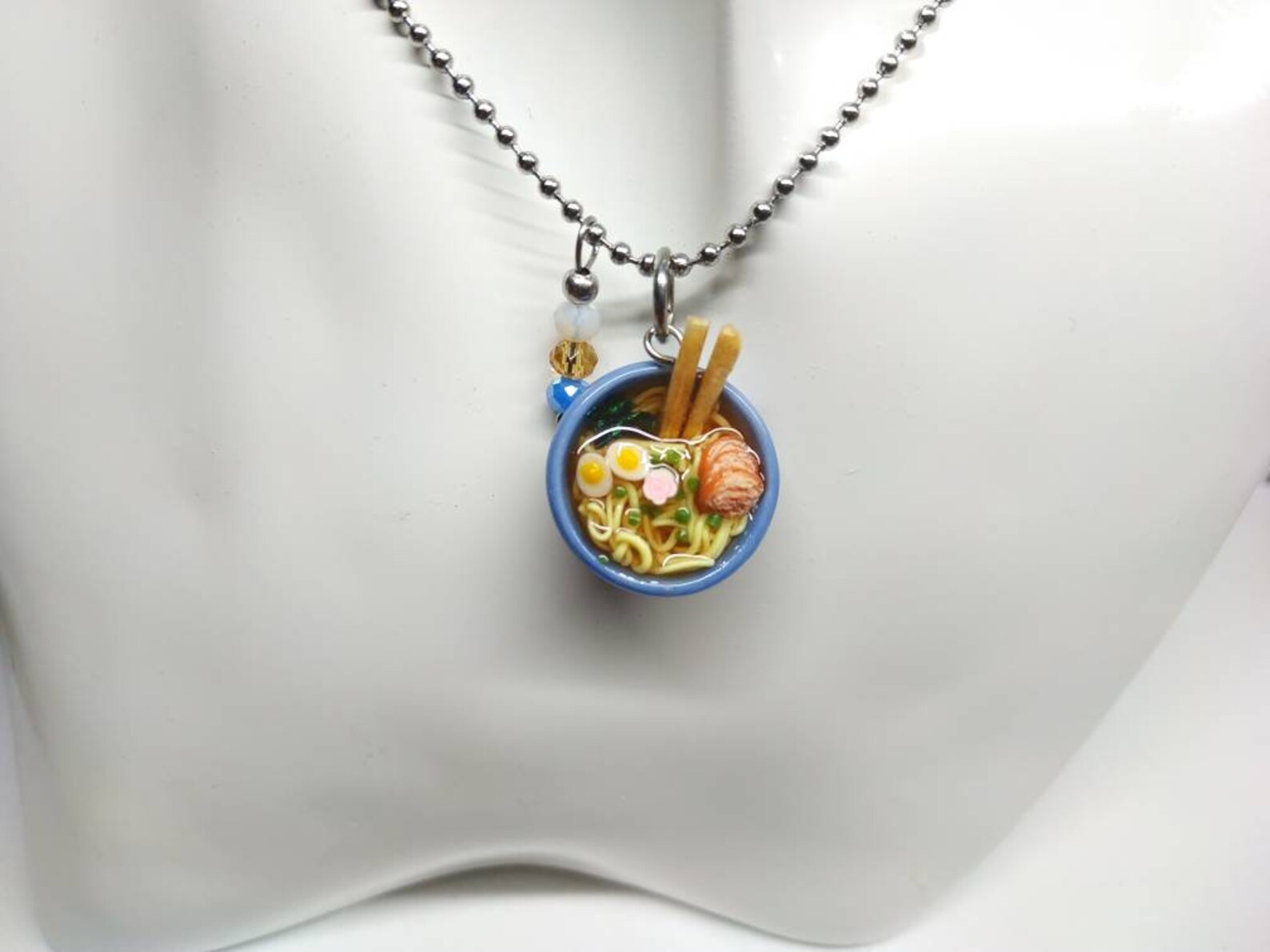 Ramen Bowl Charm Pork Ramen Necklace Miniature Food Jewelry | Etsy