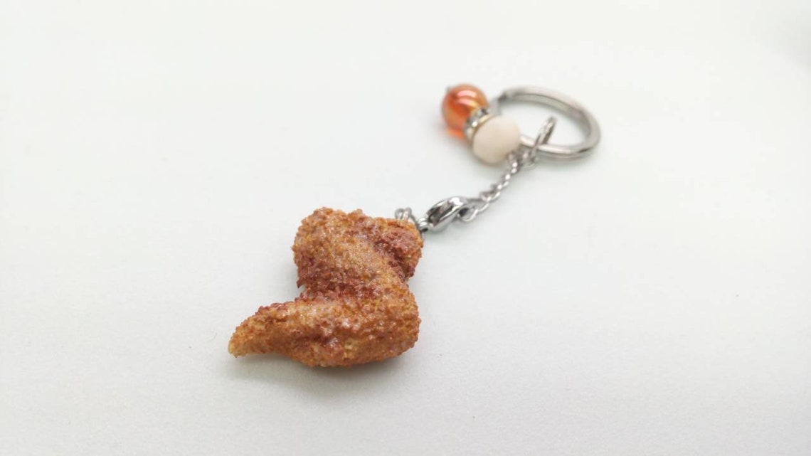 Fried Chicken Charm Chicken Leg Charm Polymer Clay Food - Etsy