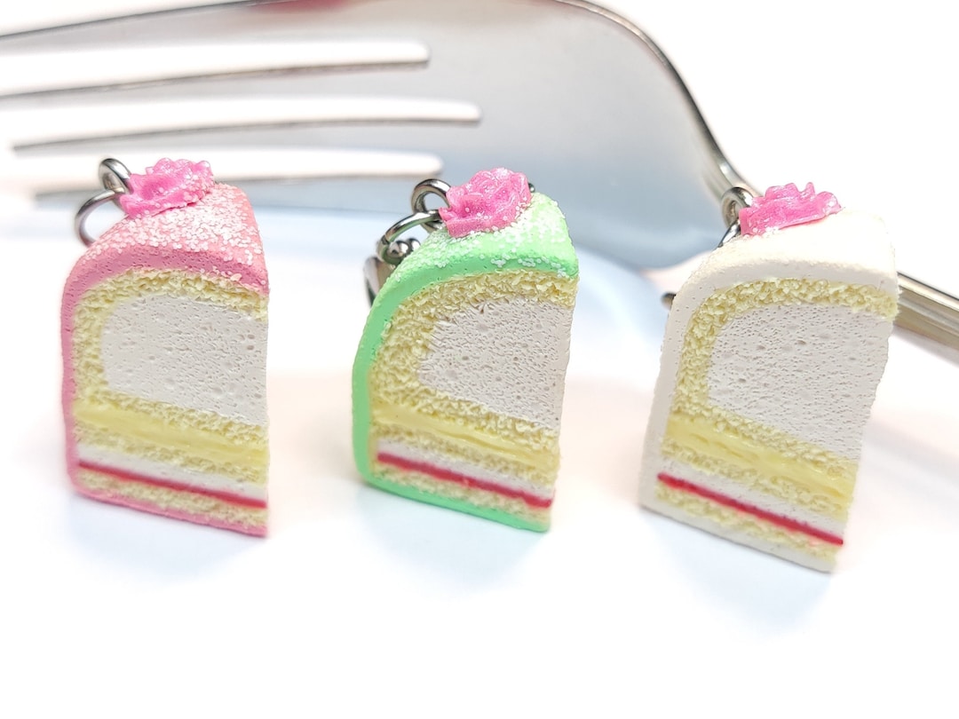Swedish Princess Cake Charm, Cake Necklace, Princestårta, Cake Charms ...