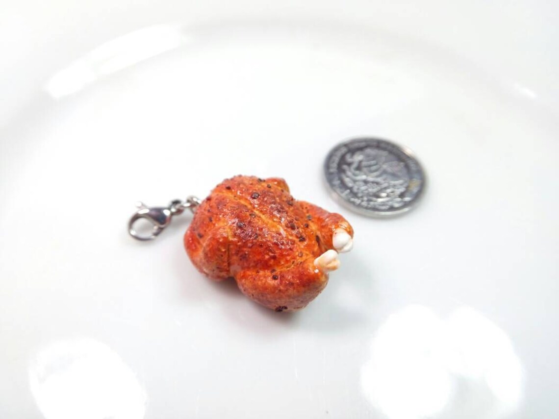 Turkey Charm Thanksgiving Turkey Charm Roasted Turkey Food - Etsy