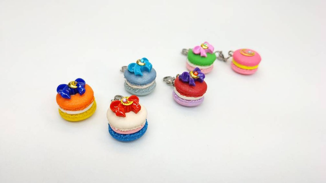 Moon Prism Power Macaron Charm Moon Macaron Mars Macaron - Etsy