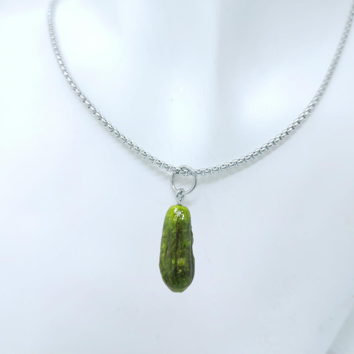 Handmade Polymer Clay Pickle Charm, Miniature Food Jewelry - Etsy
