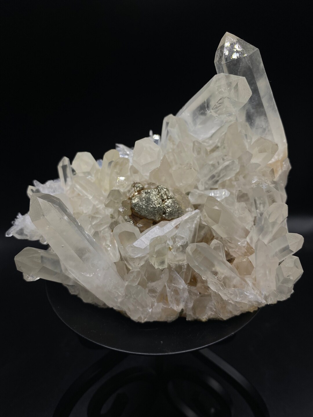 Quartz Cluster With Pyrite Quartz and Pyrite Spruce Ridge, Washington ...