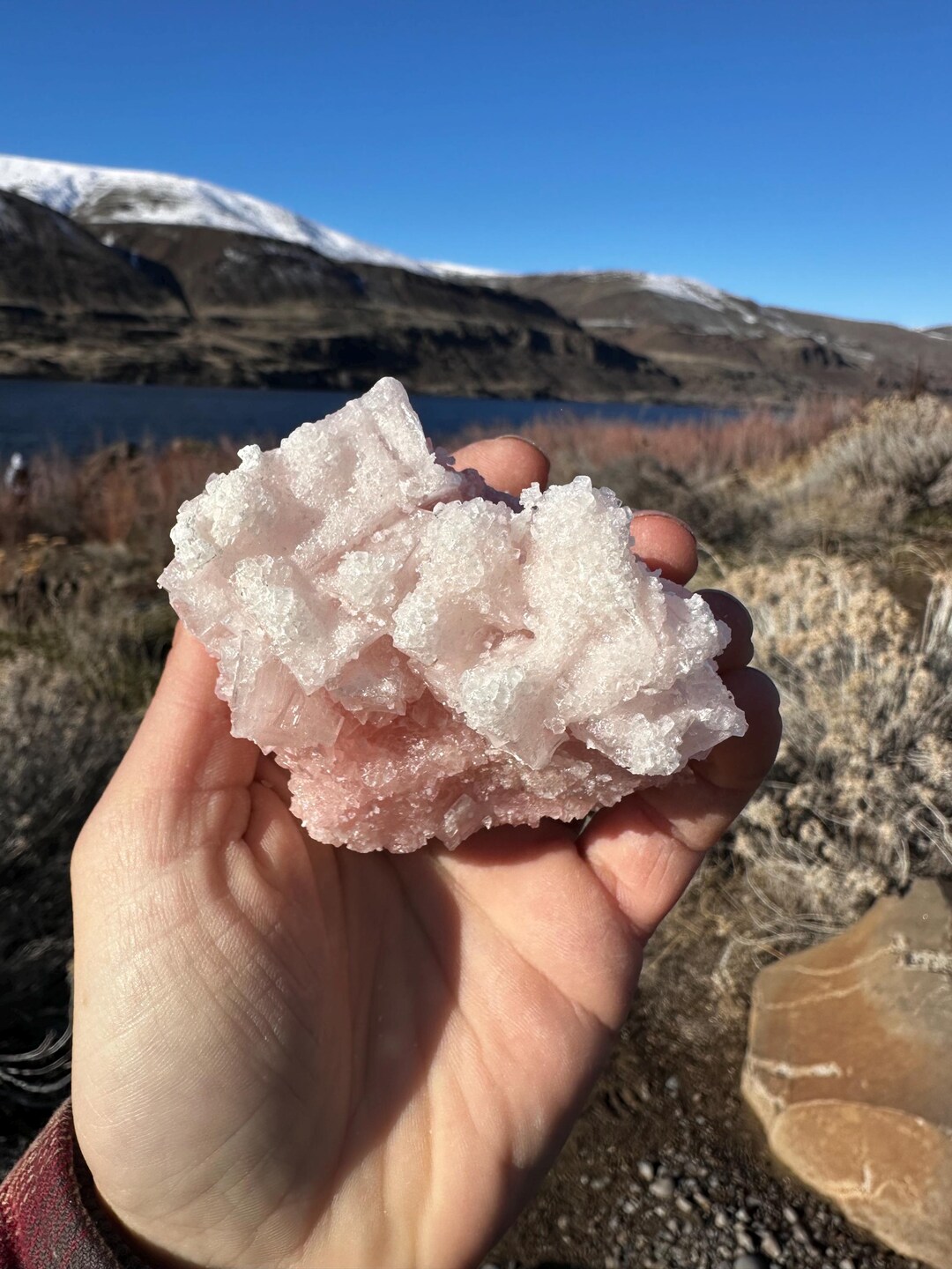 Pink Halite Halite Cluster Halite From Trona Halite Crystal Halite ...