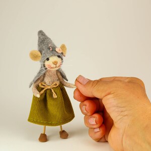 Needle Felted Mouse Wool Mouse Waldorf Animal Miniature - Etsy