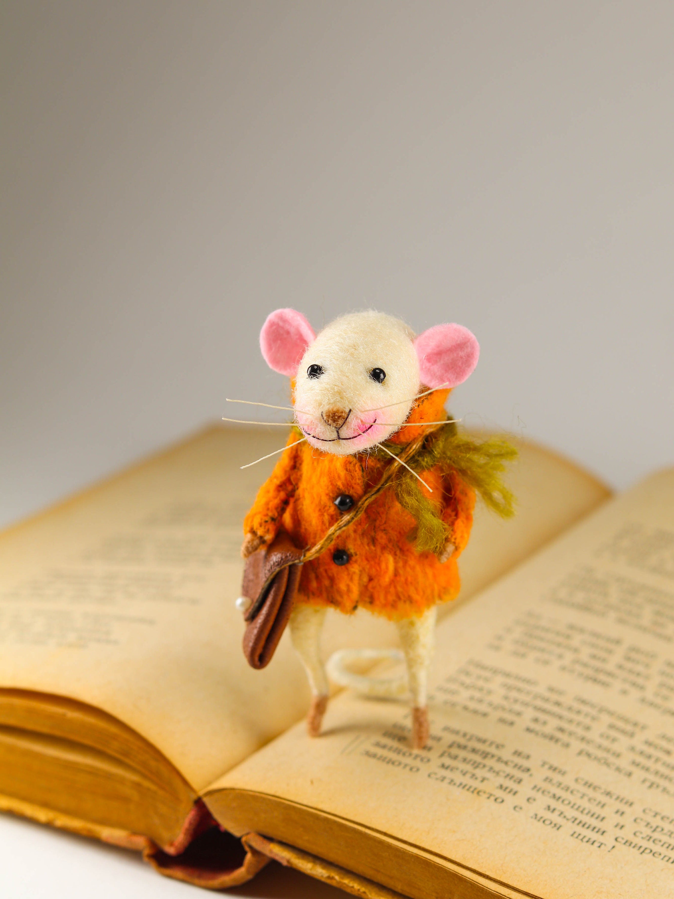 Needle Felted Mouse Wool Mouse Waldorf Animal Miniature | Etsy