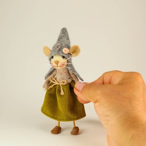 Needle Felted Mouse Wool Mouse Waldorf Animal Miniature - Etsy