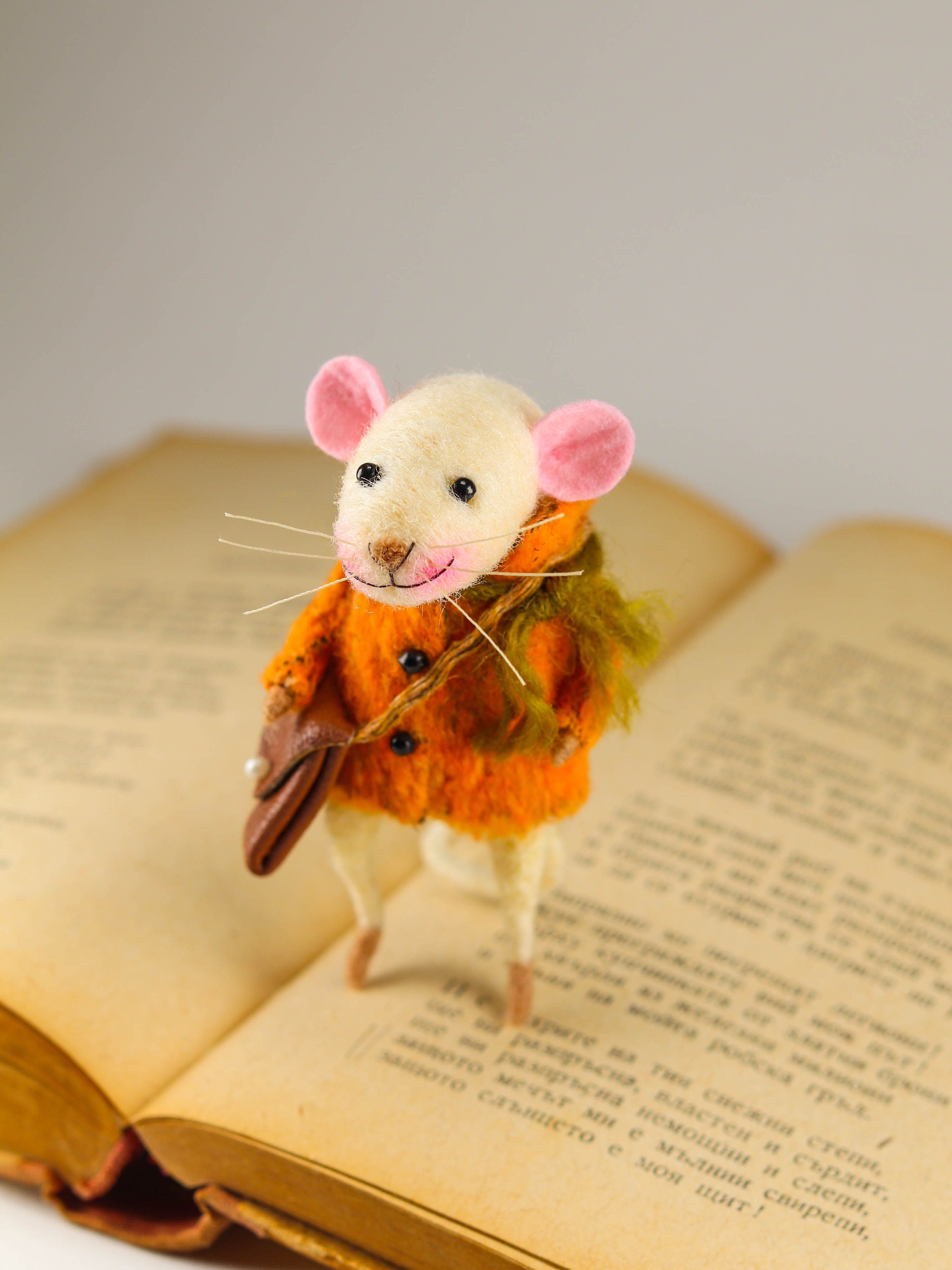 Needle Felted Mouse Wool Mouse Waldorf Animal Miniature | Etsy