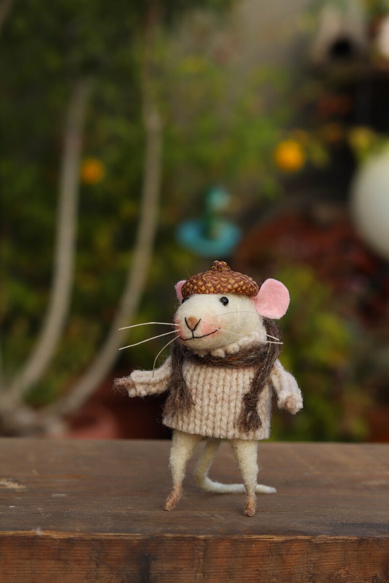 Needle Felted Mouse Little Art Doll Felt Mice Soft Sculpture | Etsy