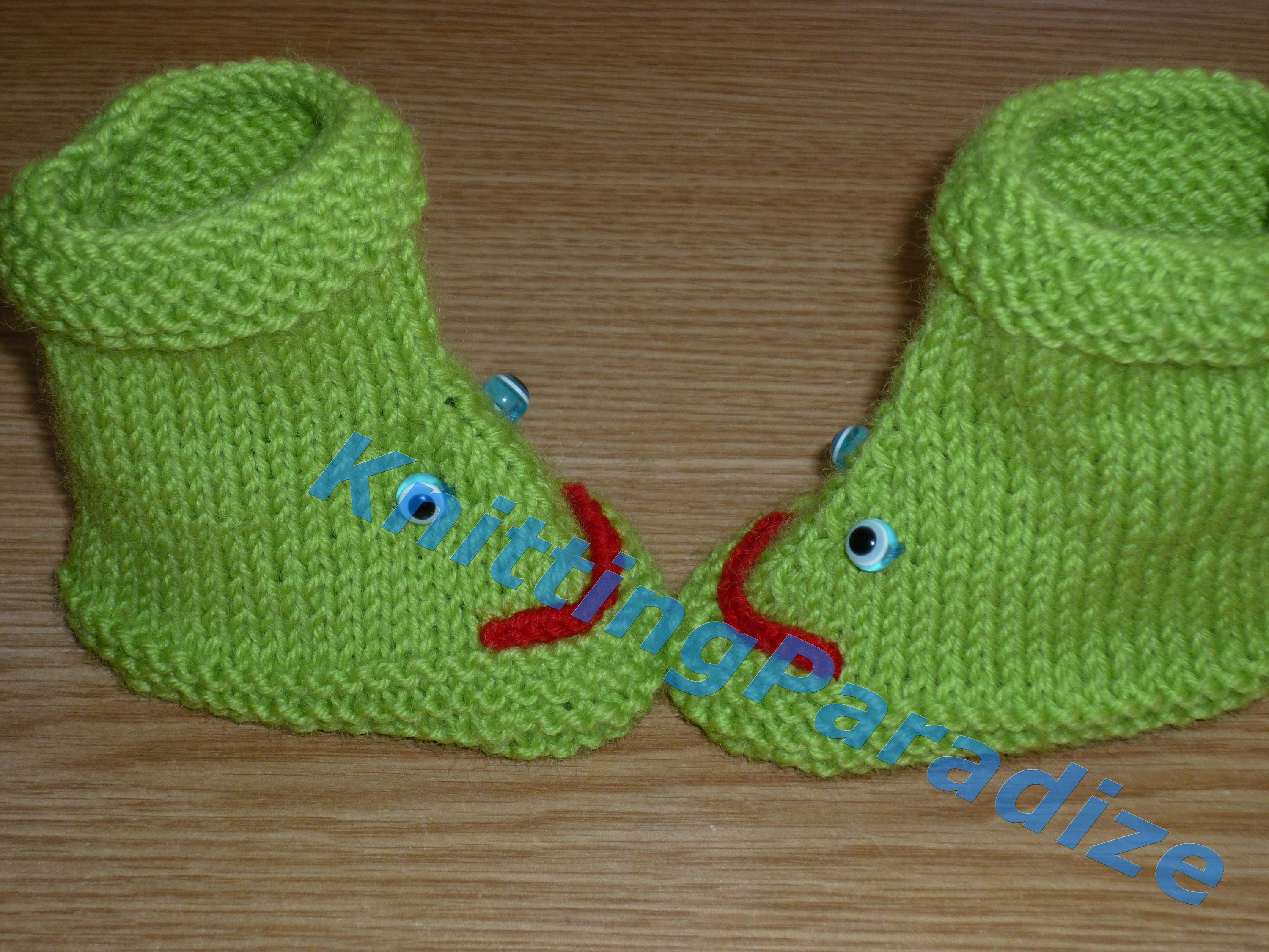 A Frog Baby Booties, Funny Baby Booties, Knitted Baby Booties, Handmade ...