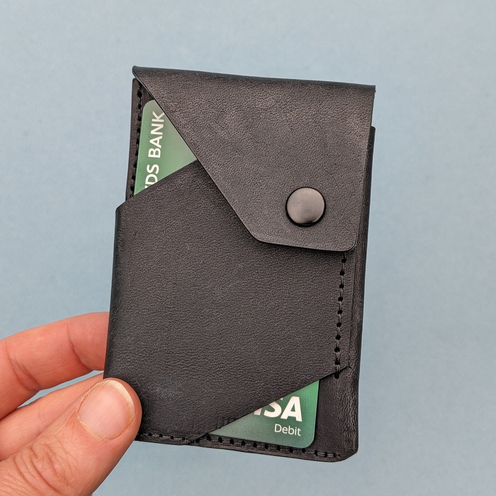 Handmade Rustic Minimalist Leather Wallet - Etsy