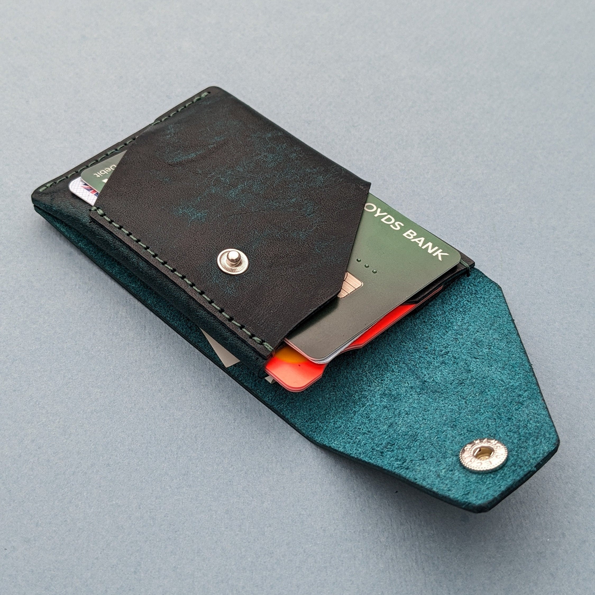 Handmade Rustic Minimalist Leather Wallet - Etsy