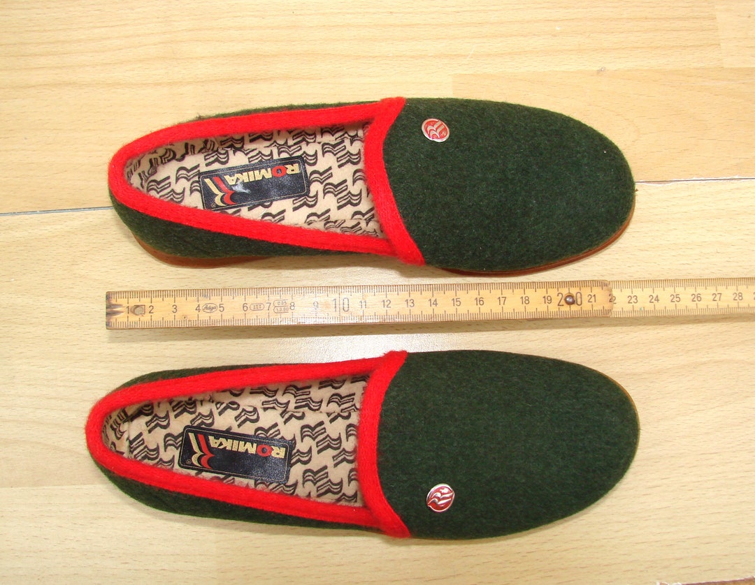 From 1979 ROMIKA Women Loden Slippers in Hunter Green Gr. 35 NOS - Etsy