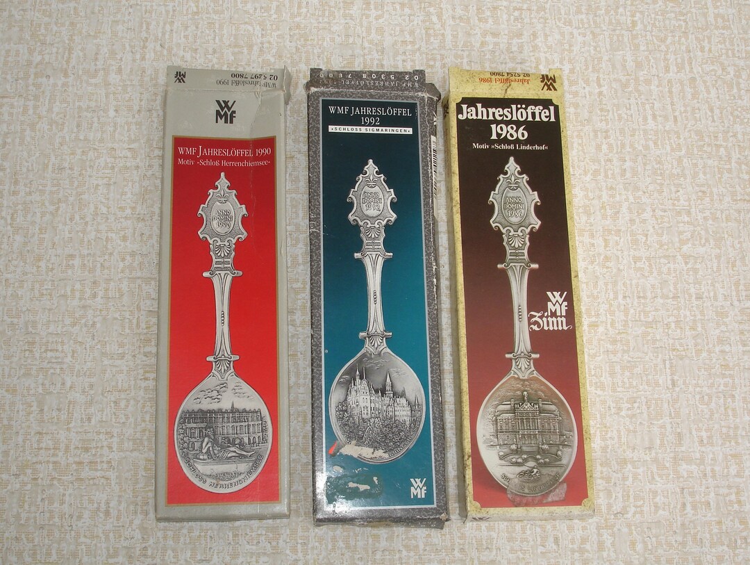 3x 80s WMF Tin Decoration Spoon With Relief Locks - Etsy